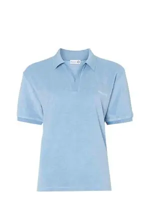 Hunza G Terry Towelling Polo | Mint | Resortwear | Hunza G Cornflower