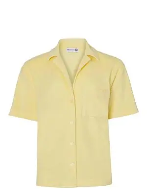Hunza G Terry Toweling Cuban Shirt - Butter