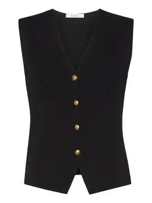 Max Mara Knitted Waistcoat - Black