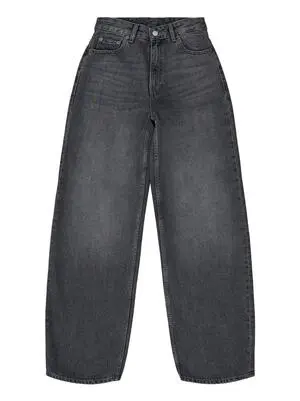 DR. DENIM Donna High Relaxed Mid Used - Grey