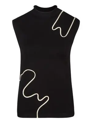 THE GT ATELIER Classic Crew Neck Pullover Sweater - Black