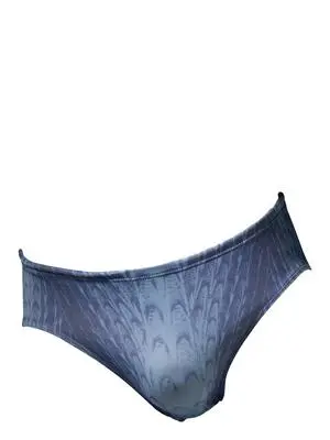 US MERMAN Super Jon Racing Brief Shark Print - Blue