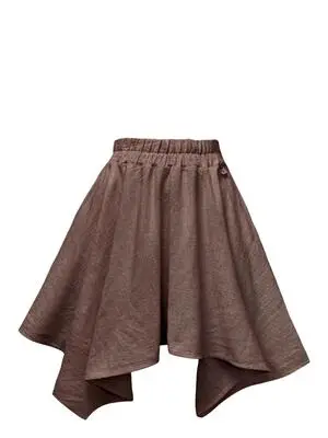 FROCK TALES Bay Mini Hanky Skirt In Mocha - Brown