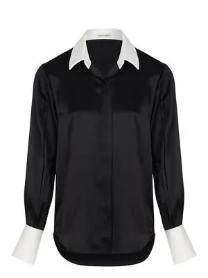 THE SUMMER EDIT Naomi Slim Fit Shirt - Black