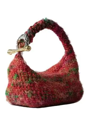 ISKRA Small Gigi Clasp Bag Silk - Red