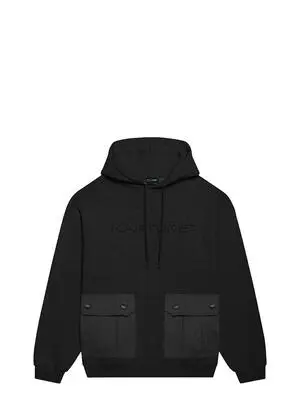 KAPTURE Travel Logo-print Pocket Hoodie - Black