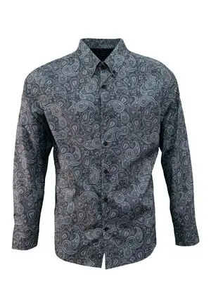 LORDS OF HARLECH Morris Tribune Paisley Shirt - Grey