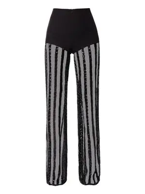 AGGI BY HALEWSKI Lynette Magic Sequin Pants - Black