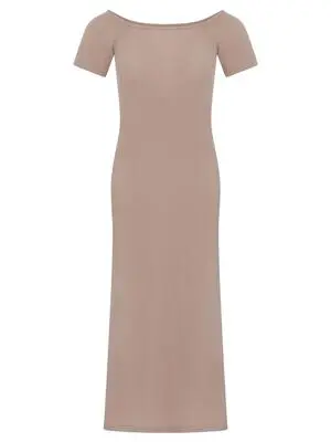 THISISU COLLECTION Neutrals Ocean Dress Paper Bag - Beige