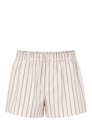 Carmen Says Azura Striped Shorts - Red