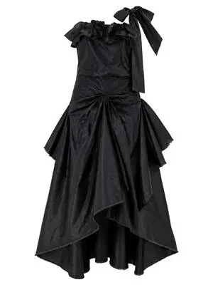Miro Misljen Halterneck Gown With Bow Detail - Black
