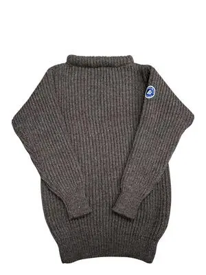ARTHUR BEALE Erebus® Boat Neck Pullover Dark Natural - Grey