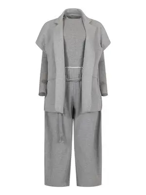 CLOTHES BY LOCKER ROOM Oversized Three-piece Set - Grey