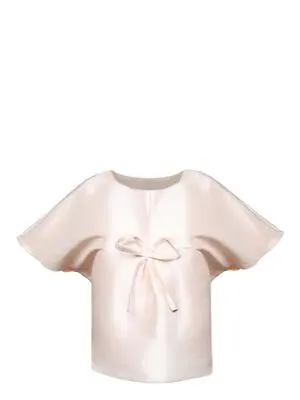 MADEBYZA Sculptural Top With Bow Details - Pink