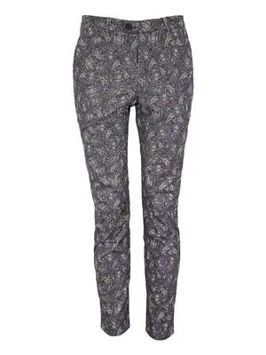 LORDS OF HARLECH Jack Madrid Paisley Pant - Smoke Grey
