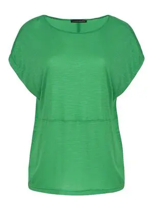 CONQUISTA Stretch Jersey Sleeveless Top - Green