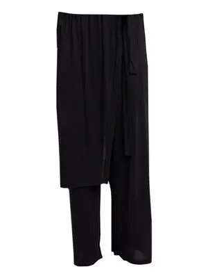 ARTISTA Bettina Asymmetric Wide Leg Pants - Black