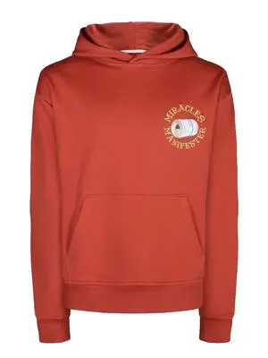 MIRACLES MANIFESTER Good Luck Embroide Hoodie - Red