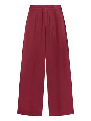 ESCALE Burgundy Wide-leg Trousers - Red