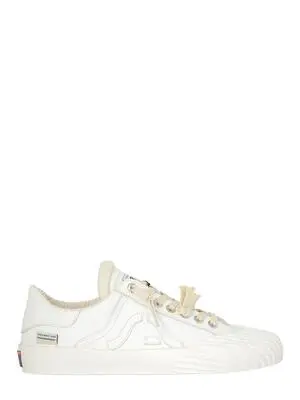 SPRINGA | UNIQUE VULCANIZED SNEAKERS ITALIAN HANDMADE Wavy Vitelli Leather Sneakers - White