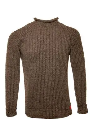 ARTHUR BEALE Neutrals / Fisherman Jumper - Brown