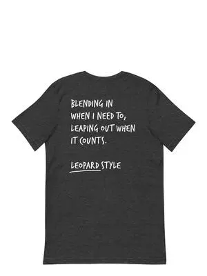 ANCHOR & CREW Think Ocean Leopard Aspirations Cotton Embroidered T-shirt - Black