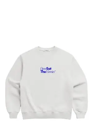 DONT EAT THE HOMIES Death Free Dining Club Crewneck - Grey