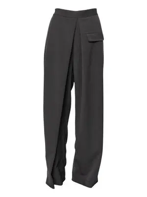 ARTISTA Max Wide Leg Folded Pants - Black