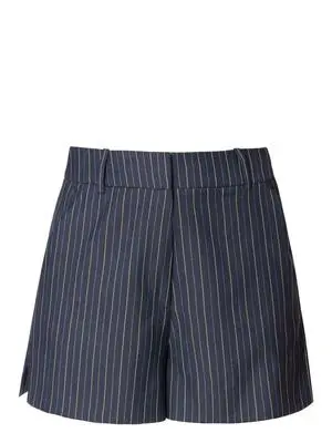 AGGI BY HALEWSKI Betsy Infinity Tailored Mini Suit Shorts - Blue