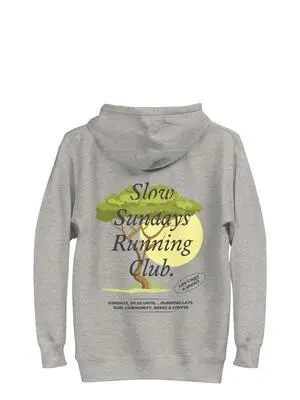 ANCHOR & CREW Heather Savannah Running Club Cotton Blend Hoodie - Grey