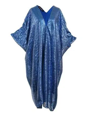JENNAFER GRACE Royal Sequin Caftan - Blue