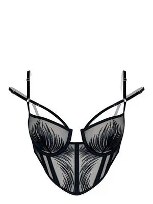 MONIQUE MORIN LINGERIE Ether Bustier - Black