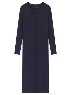 RAVE ON TREND Knitted Maxi Dress - Blue