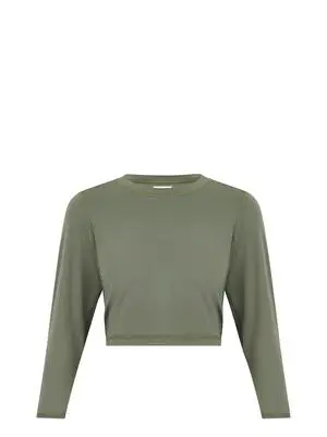 LULA-RU Long Sleeve Top Olive - Green