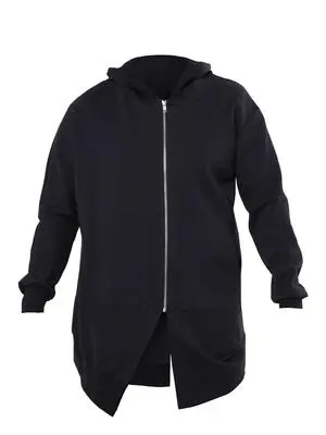METAMORPHOZA S Asymmetric Zip Cardigan - Black