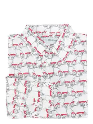 PINK HOUSE Linen Shirt Mustique Mule- Red