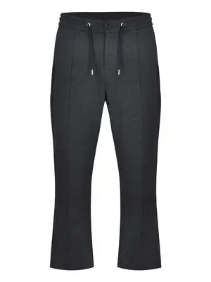 DAVID WEJ Enzo Cotton Loose Fit Trouser Charcoal - Grey