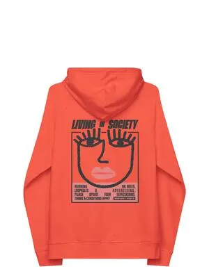 ANCHOR & CREW Burnt Six Living In Society Editions Organic Cotton Hoodie - Orange