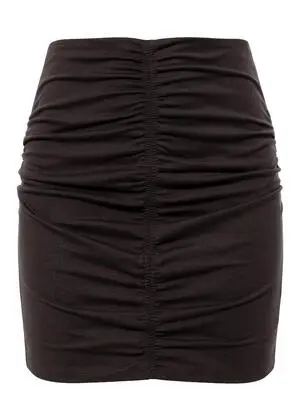 AGGI BY HALEWSKI Ruth Dark Chocolate Mini Skirt - Brown