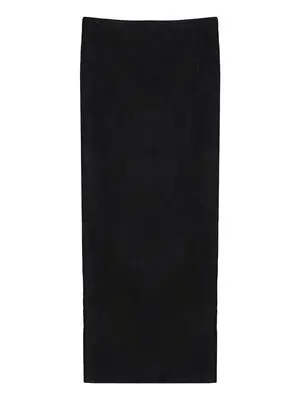 RAVE ON TREND Ribbed Skirt Leggings - Black
