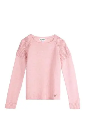 BEL CASHMERE Motorbiker Cashmere Sweater Light - Pink
