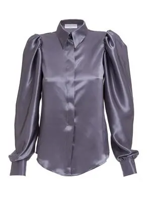 SOFIA TSERETELI Silk Blouse - Grey