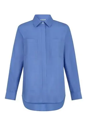 HELENE GALWAS Luka Oversize Shirt - Blue