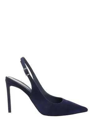 GINISSIMA Lavinia Dark Navy Slingbacks Premium Collection - Blue