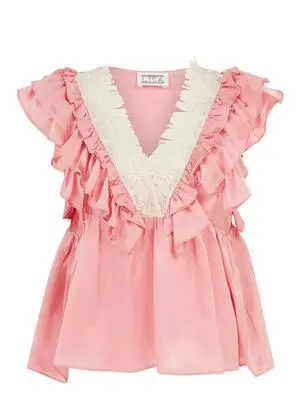 LISA THE LABEL Teardrop Blouse - Pink