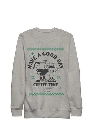 ANCHOR & CREW X Gustatory Cotton Blend Embroidered Sweatshirt - Grey