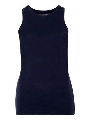 PAUL JAMES KNITWEAR Midweight Merino Activewear Training Asteria Vest Navy Blazer - Blue