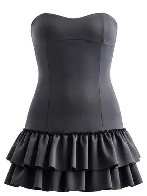 STUDIO LEXI Zion Dress Charcoal - Grey