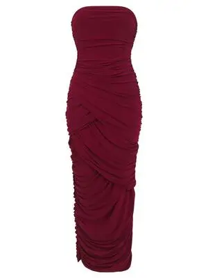 CELESTINE & MAE Meissa Midaxi Dress In Rumba - Red