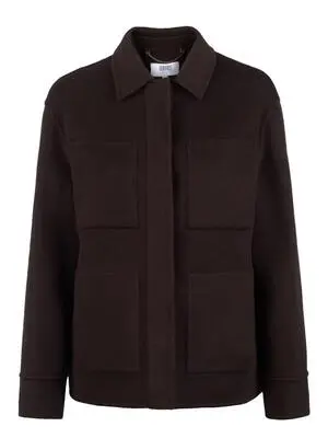 GUARDS LONDON Joanna Wool Cashmere Short Jacket - Brown